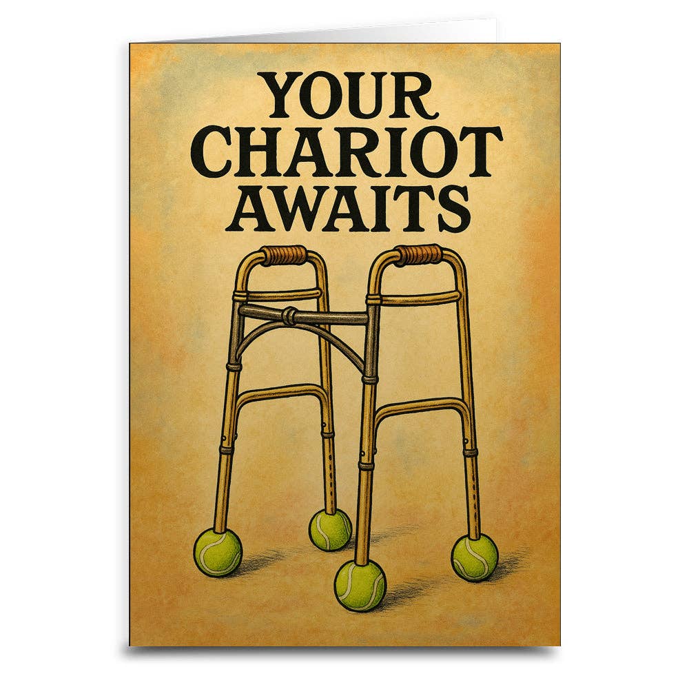 Your Chariot Awaits Birthday Greeting Card – By The Board Games ...
