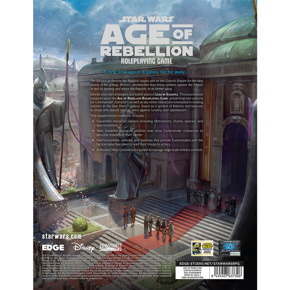 Star Wars - Age of Rebellion: Lead by Example – By The Board Games ...
